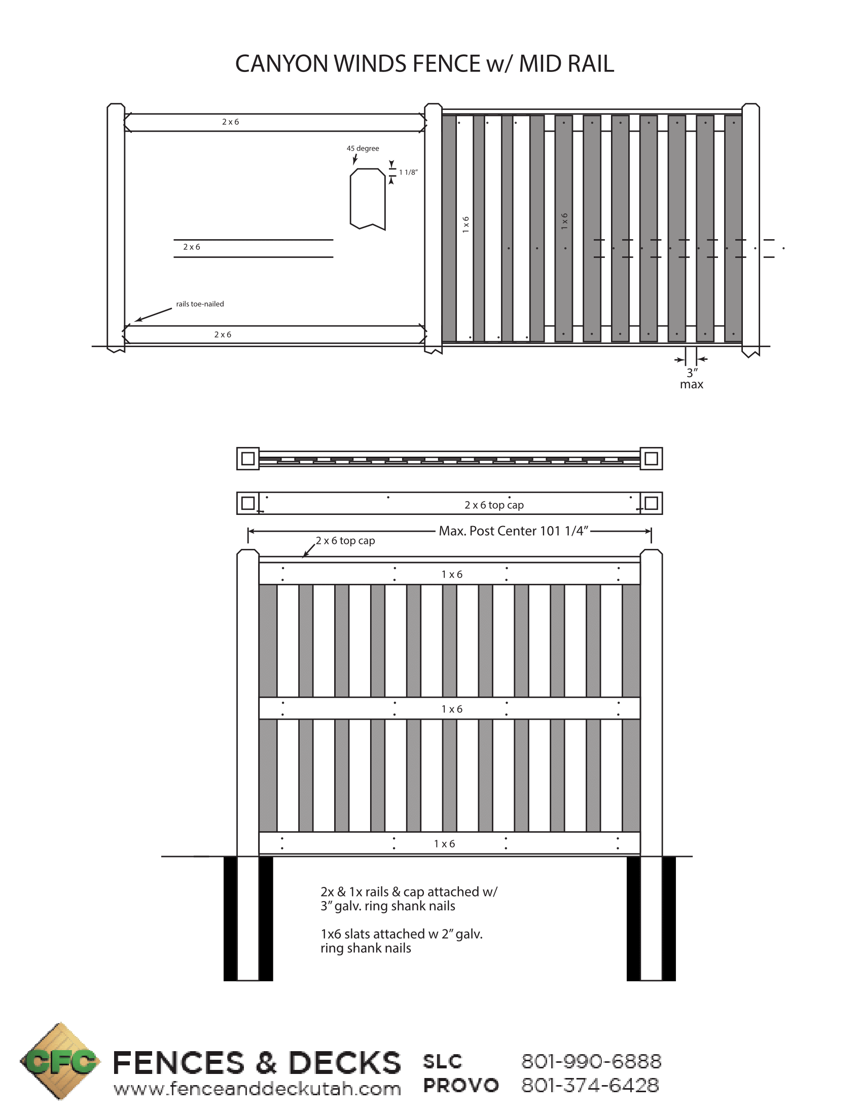 Fence Plans - CFC Fences & Decks